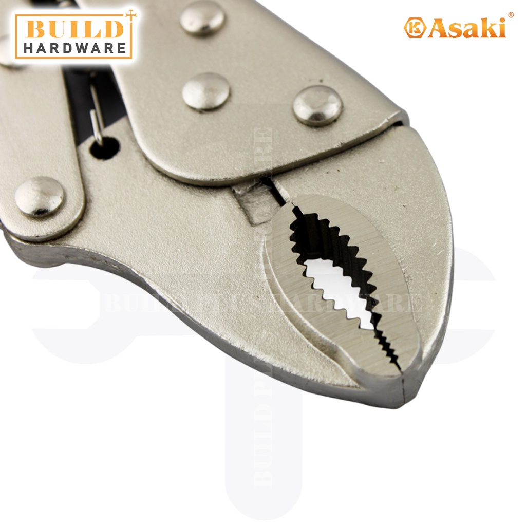 ASAKI Curved Jaw Lock-Grip Pliers Cr-V 10" 葫芦嘴大力钳 AK-8252 Vise Grip ...