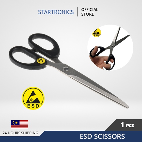 ESD Scissors High Quality Cleanroom Work ESD Anti-Static Sharp Tip ...