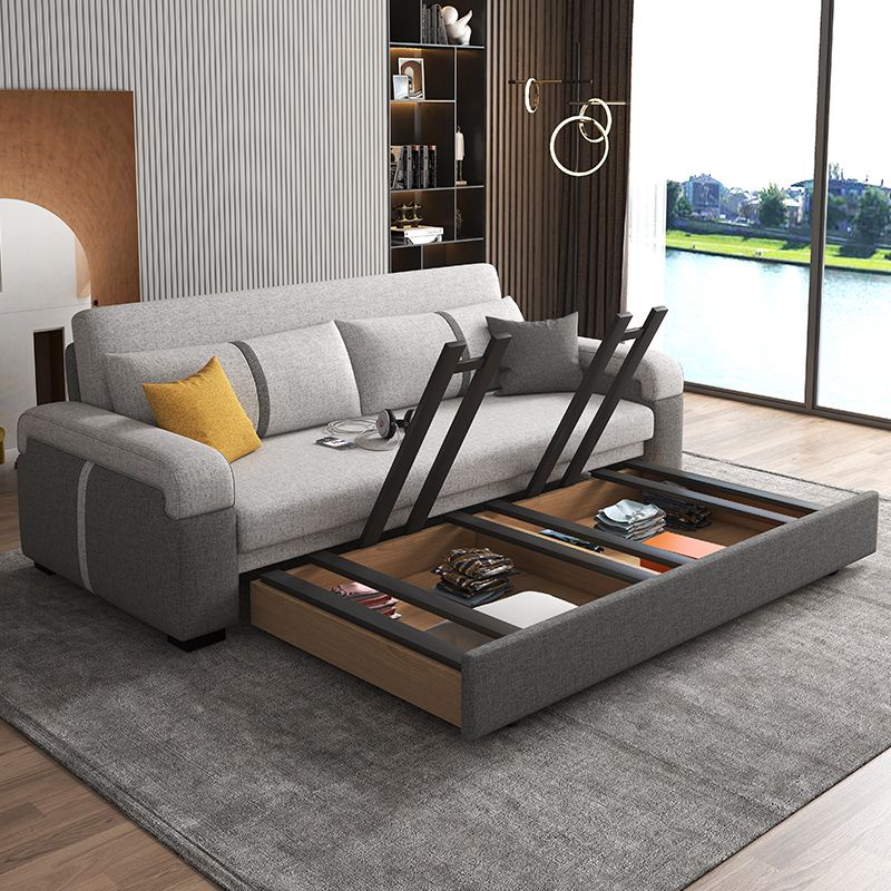 Technology cloth sofa bed multifunctional foldable double small ...