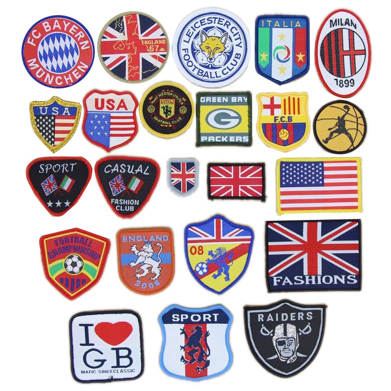 Adhesive-Free Need To Sew National Flag Sports Team Basketball Football ...
