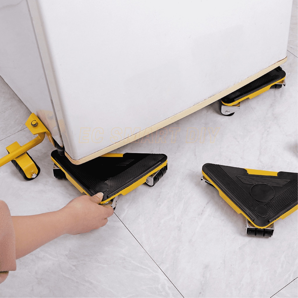 Heavy Duty Mover Tool Furniture Lifter 500KG 360° PP Wheel Strong Metal ...