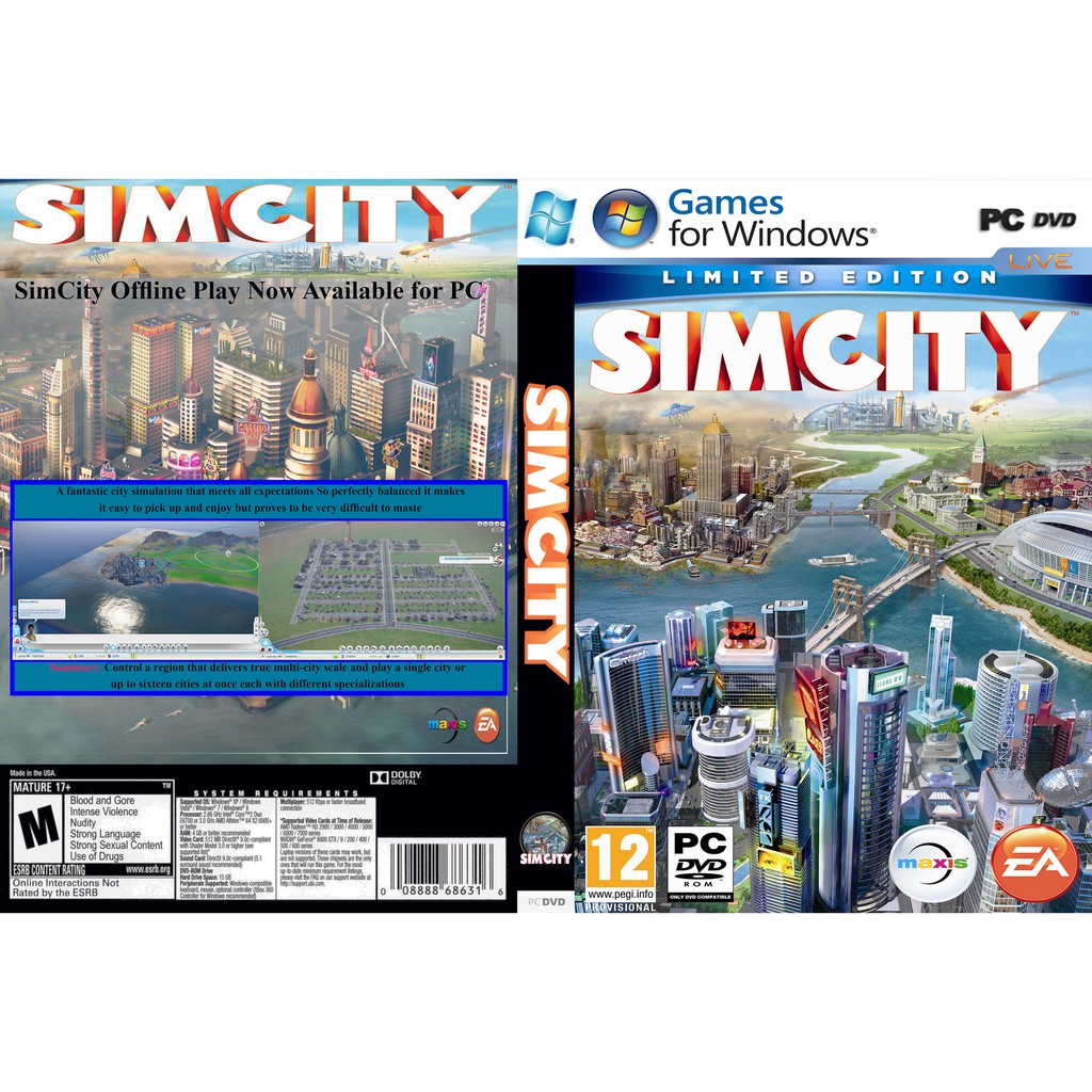 SimCity Limited Edition PC GAME [Offline] | Shopee Malaysia