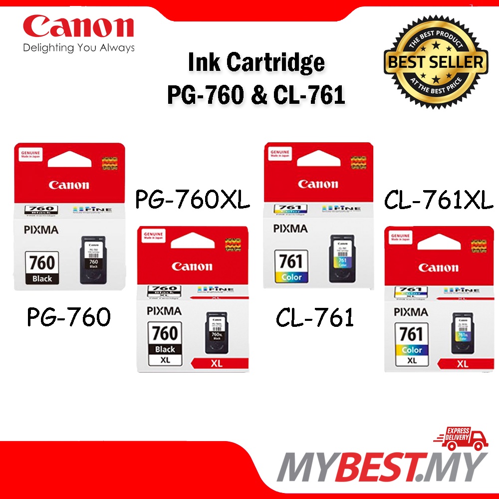 Canon Pixma TS5370 - Black/Color PG-760 PG-760XL/CL-761 CL-761XL ...
