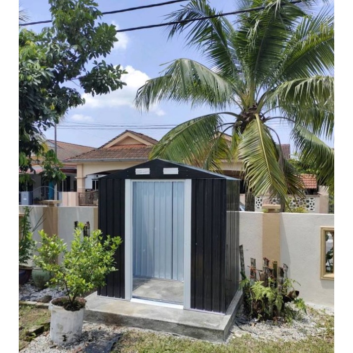 BIG SIZE (READY STOCK) (244x183cm) OUTDOOR STORAGE SHED | Shopee Malaysia