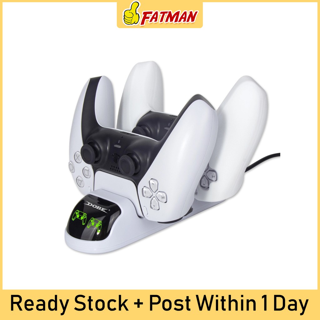 DOBE DUAL CHARGING DOCK FOR PS5 CONTROLLERS WITH LED LIGHT INDICATOR ...