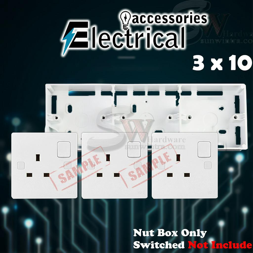 PVC Nut Box Switch Base cover suis | Shopee Malaysia