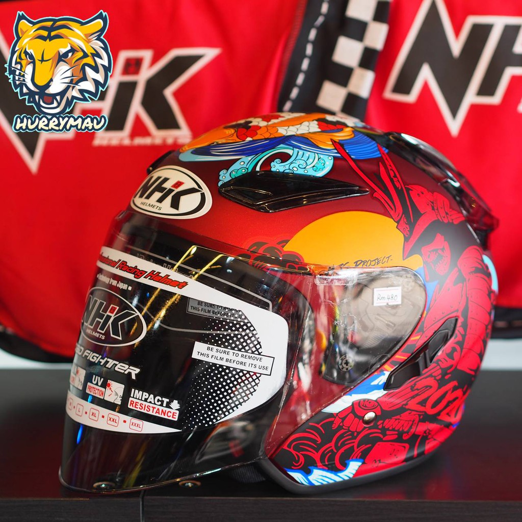 NHK DOUBLE VISOR RACING HELMET R1 SAMURAI (LIMITED EDITION) | Shopee ...