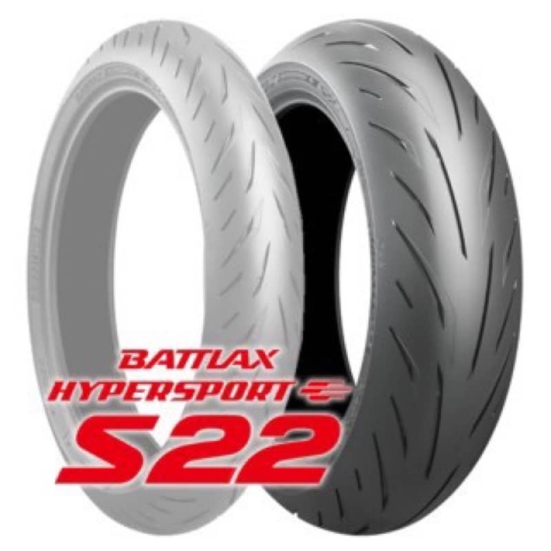 2024} BRIDGESTONE TYRE S22 HYPER SPORT MADE IN JAPAN 110/70-17 120/70 ...