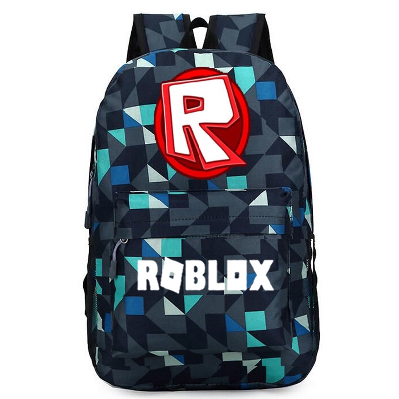 BaruNew Roblox Bag Sekolah Kid's School Bag Travel Backpack for Lelaki ...