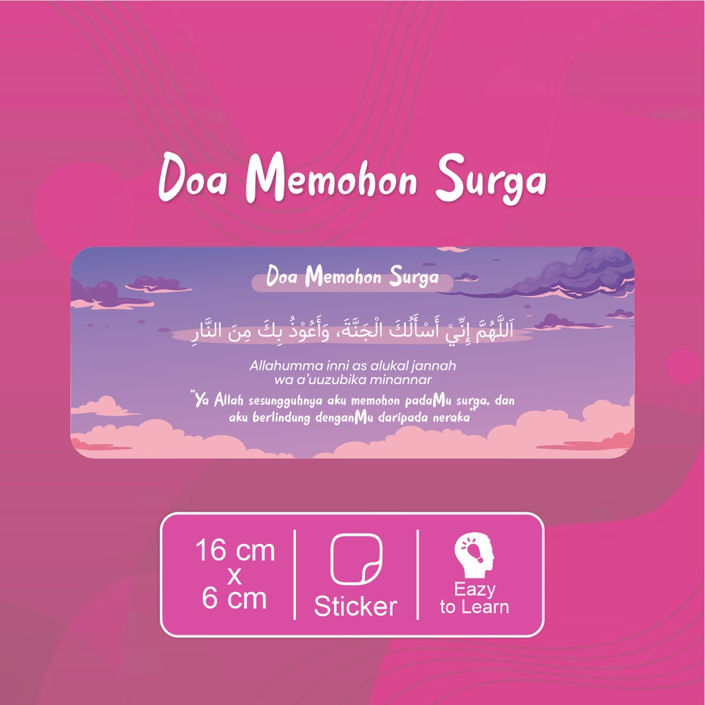 60 Pilihan Doa Harian Sticker Colourful Bookmarks With Free Gift ...