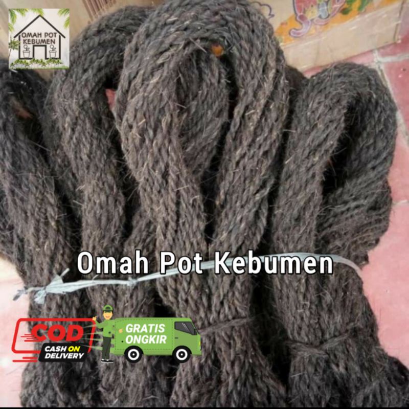 HITAM Gazebo Rope Rope/Black Fiber Rope/Palm Fiber Rope/Bamboo House ...