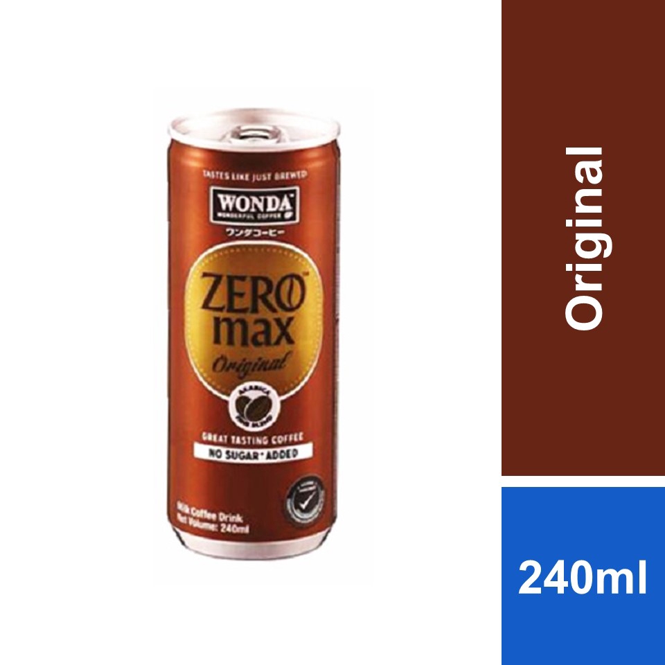 Wonda Coffee Zero Max Original Can 240ml | Shopee Malaysia