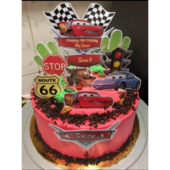 Cars theme Cake topper Budget GIlerr!! | Shopee Malaysia