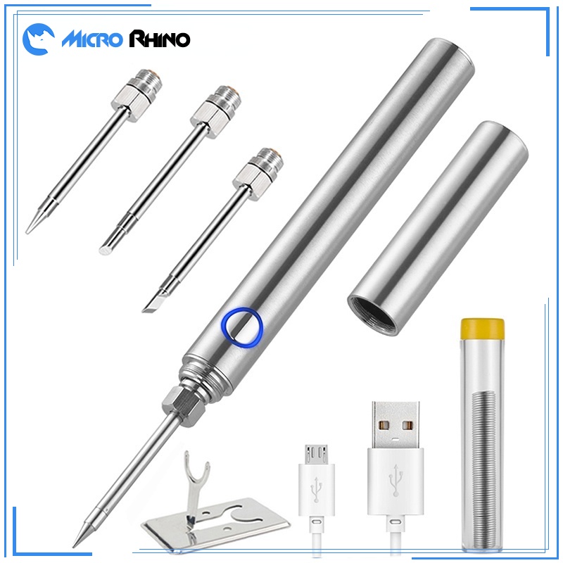 Wireless Soldering Iron Kit Set RS7 5V Rechargeable 6 Seconds Tin USB ...
