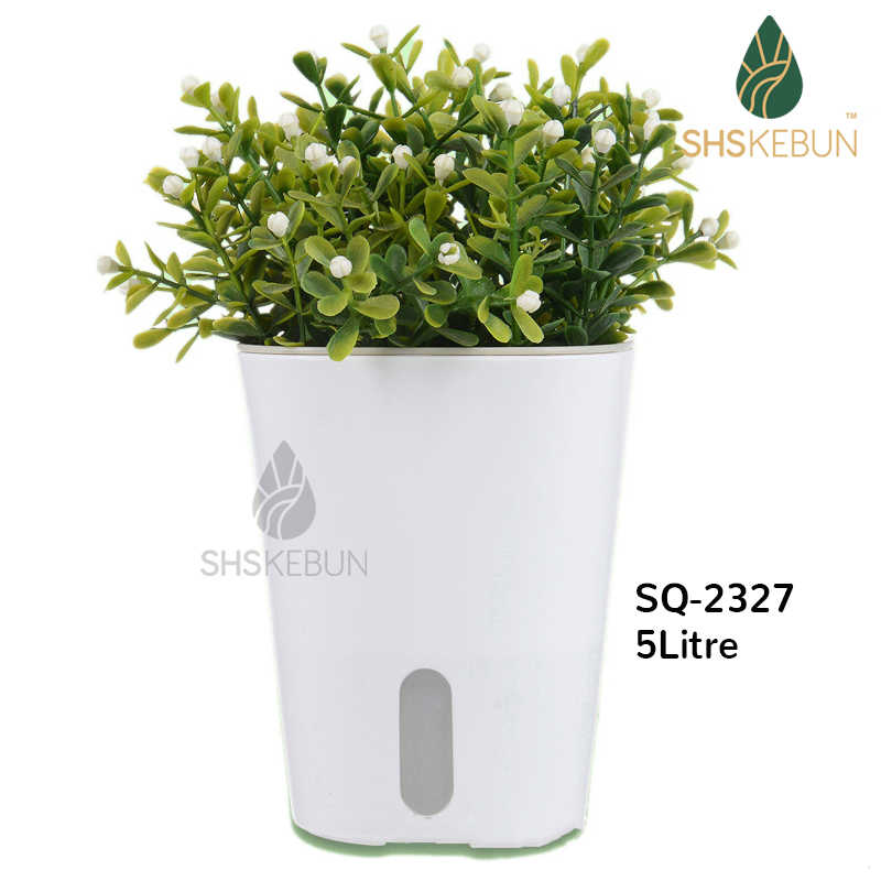 2-Layer Self Watering Extra Large Square Pot Pasu Bersumbu Hydroponic ...