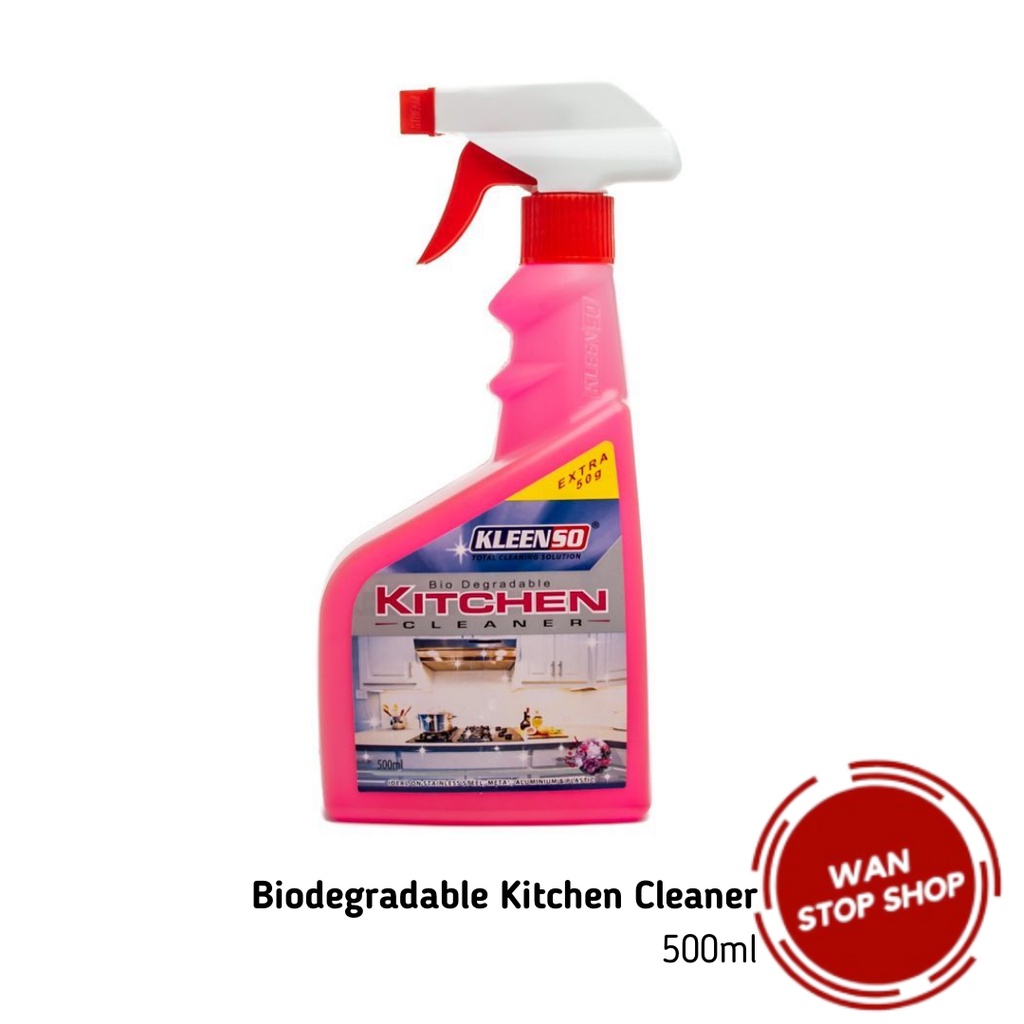 KLEENSO 500ML Biodegradable Kitchen Cleaner Spray Pembersih Dapur ...