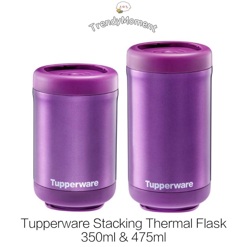 Tupperware Stacking Thermal Flask Set 350ml / Stacking Thermal Flask ...