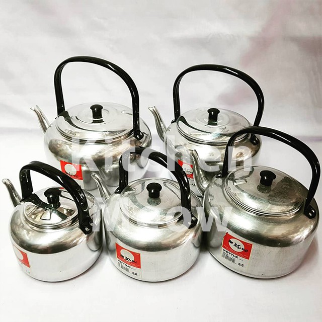 Aluminium Kettle Cerek Kettle Cerek Fast Boil Cepat Masak Kitchen Meow ...