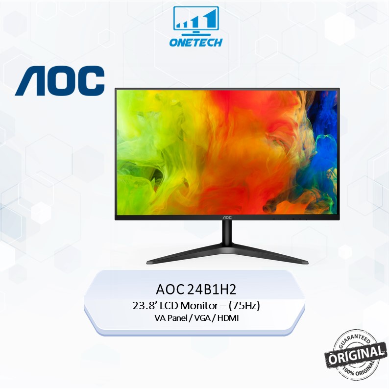 AOC 24B1XH / 24B1H2 / 24B2XH 24" FHD IPS LED Monitor - HDMI / VGA / AUX ...