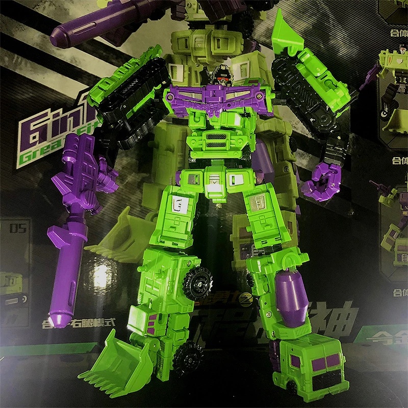 Transformation 6 in 1 Model Defensor Devastator Toys Action Figure ...
