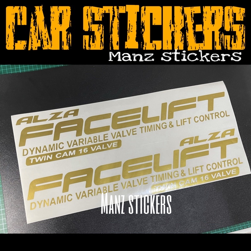 [24 HOURS SHIP] STIKER KERETA DVVT ALZA FACELIFT / CAR STICKER ALZA ...