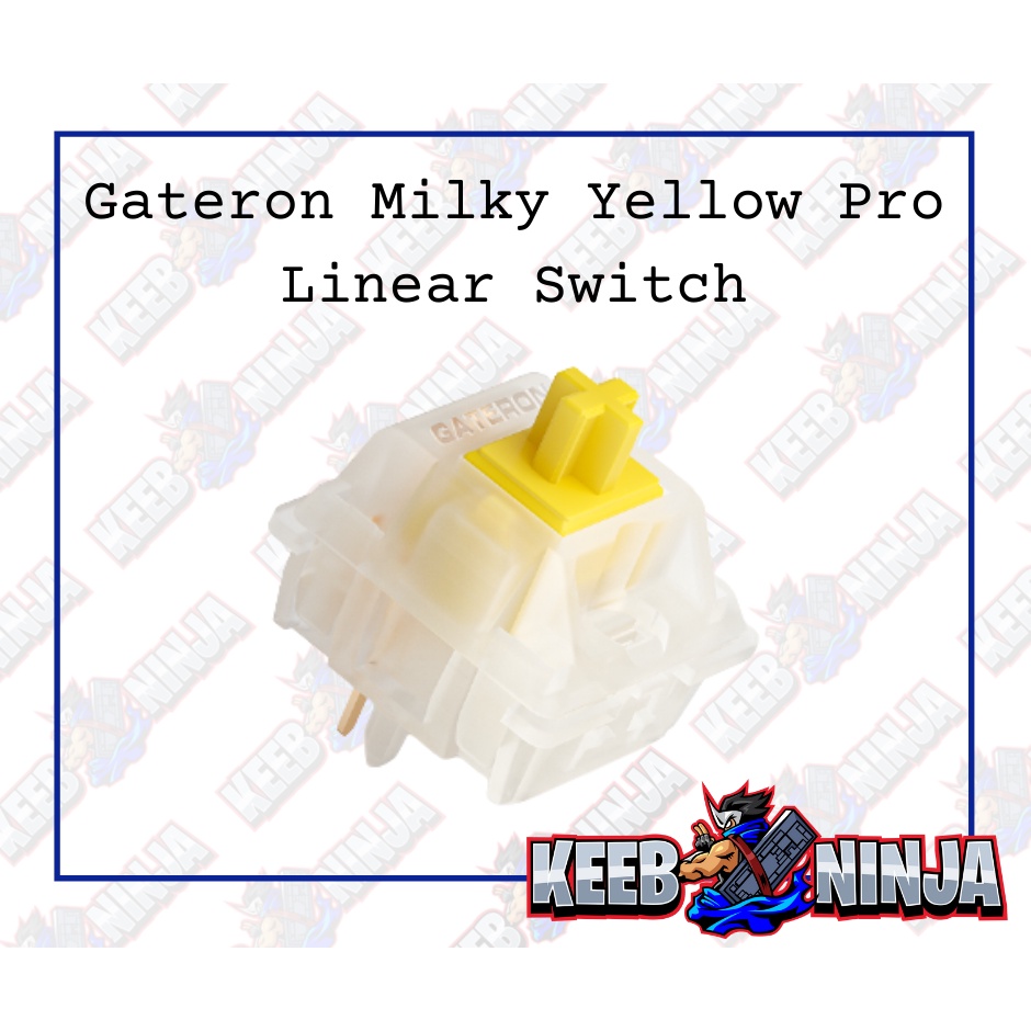 Gateron Milky Yellow Pro Linear Switch (10 pcs) | Shopee Malaysia