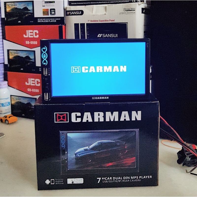 Head UNIT DECLAS CARMAN MP5 MIRROR LINK 7 INCH INCH DIGITAL PANEL CAR ...