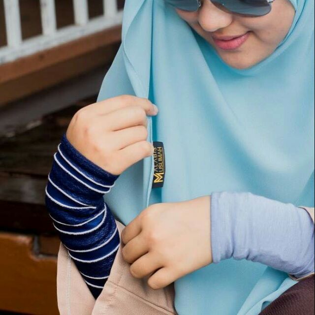 Handsock Muslimah Cotton Berlace Jenis Dwitone Hand sock murah sarung ...
