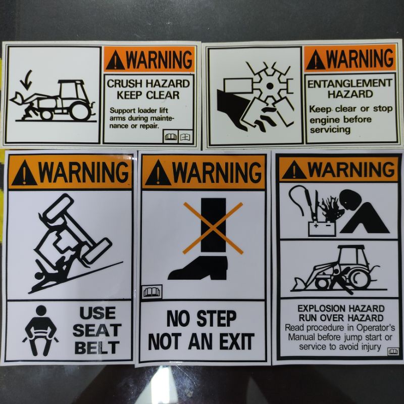 JCB Warning Sticker Original Design | Shopee Malaysia