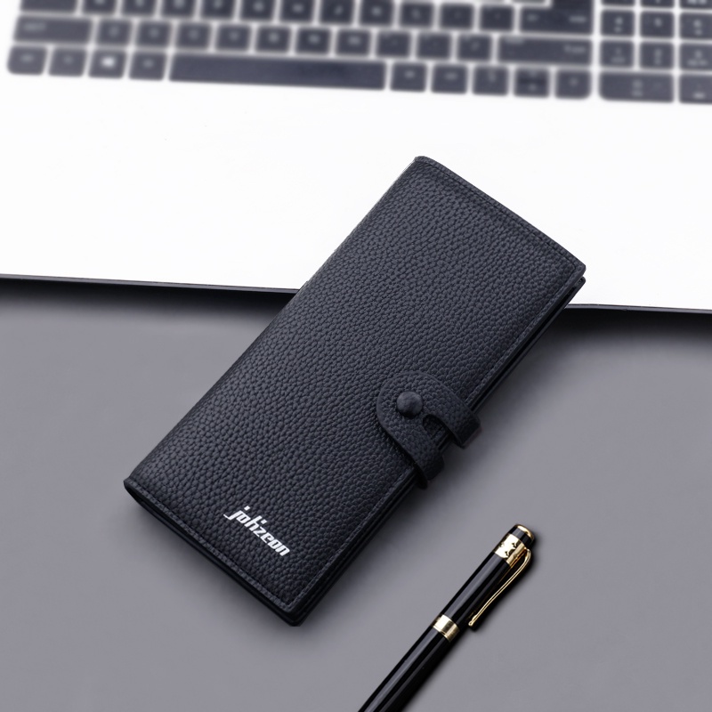 Snap wallet dompet jenama pasang butang panjang lelaki pelajar kolej ...