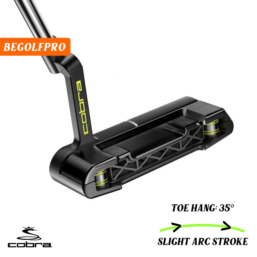 Cobra KING 3D Printed Grandsport-35 Putter - Black (Plumber Neck) - Arc ...