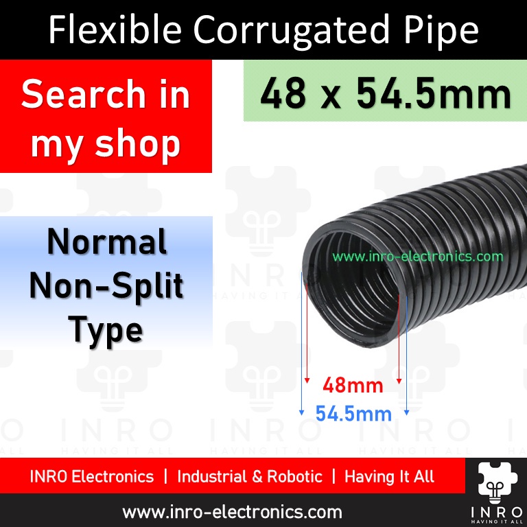 Flexible Ducting, Pipes, Black, Corrugated PVC Conduit, Engin Kereta, 7 ...