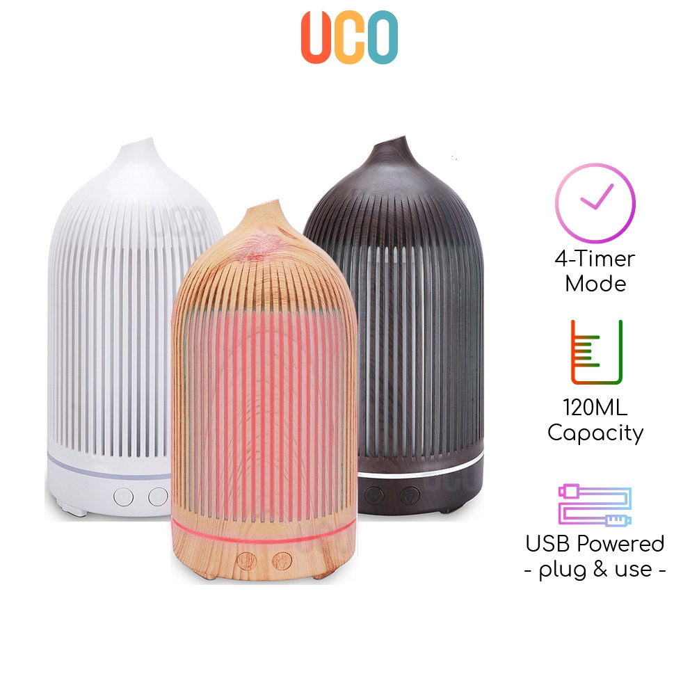 Air Diffuser 120ML Aroma Diffuser USB Powered Aromatherapy Ultrasonic ...