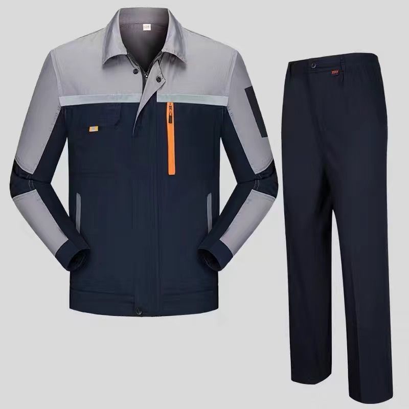 SET Safety Jacket + Pants Reflector Uniform Long Sleeve Safe Jacket Men ...