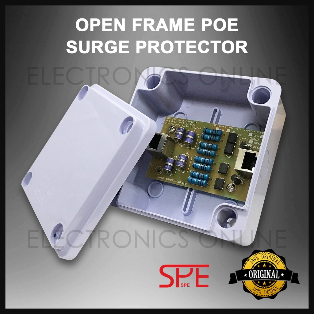 Open Frame POE Surge Protector POE Lightning Surge Protector IP Camera ...