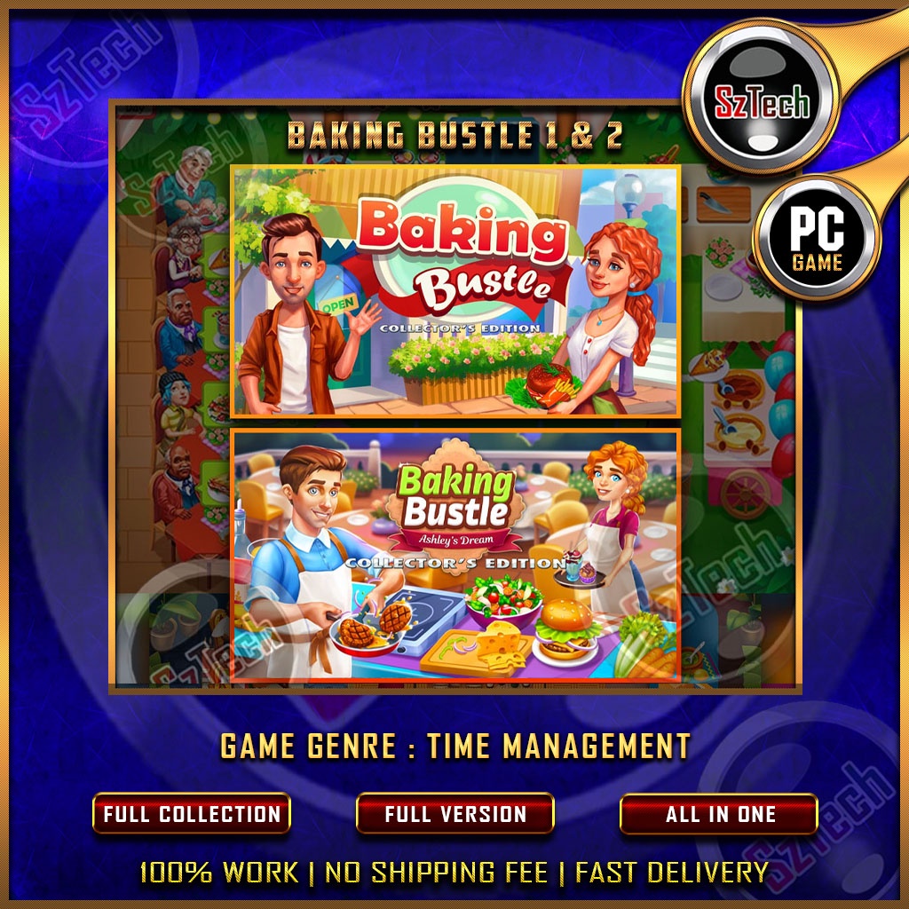 Baking Bustle 1 & 2 [PC GAME] 🔥 [ DIGITAL DOWNLOAD] 🔥Classic Games🔥Time ...