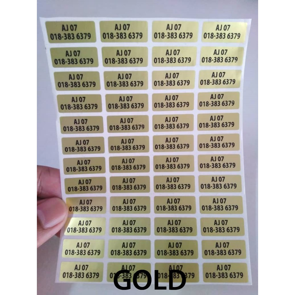 Readymade 100pcs Sticker Label ( 22mm x 9mm )( 30mm x 15mm )( 45mm x ...