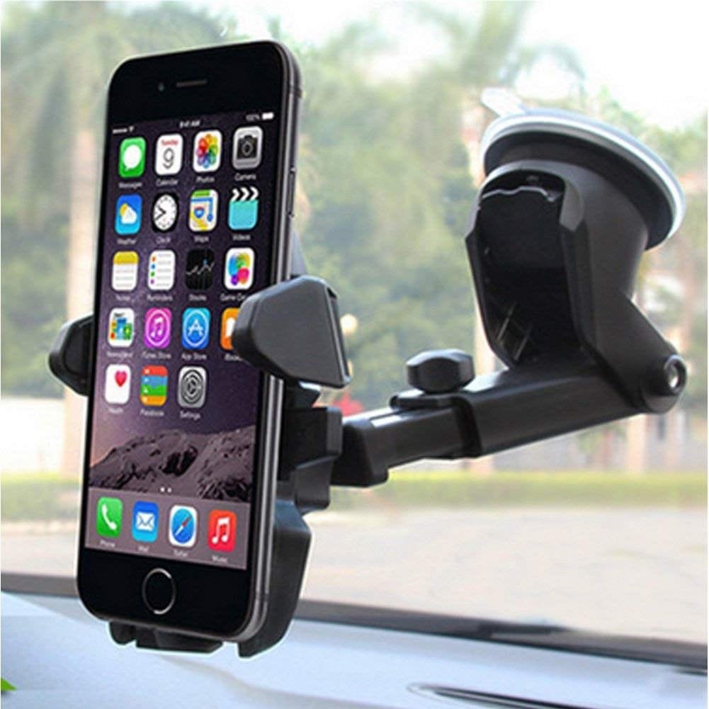 Universal 360° Rotating Car Windshield Dashboard Long Neck Mount Phone ...