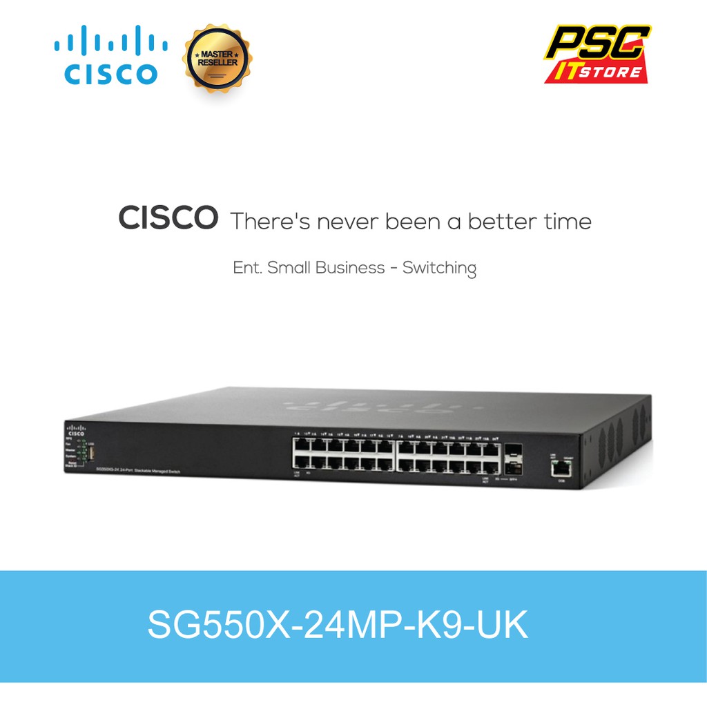 Cisco SG550X-24-K9-UK: 24-port Gigabit Stackable Switch | Shopee Malaysia