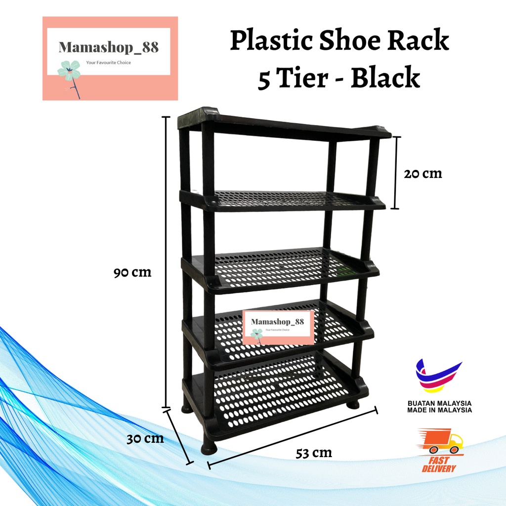 Rak Kasut / Shoe Rack High Quality / Plastic Shoe Rack / Plastic Rak ...