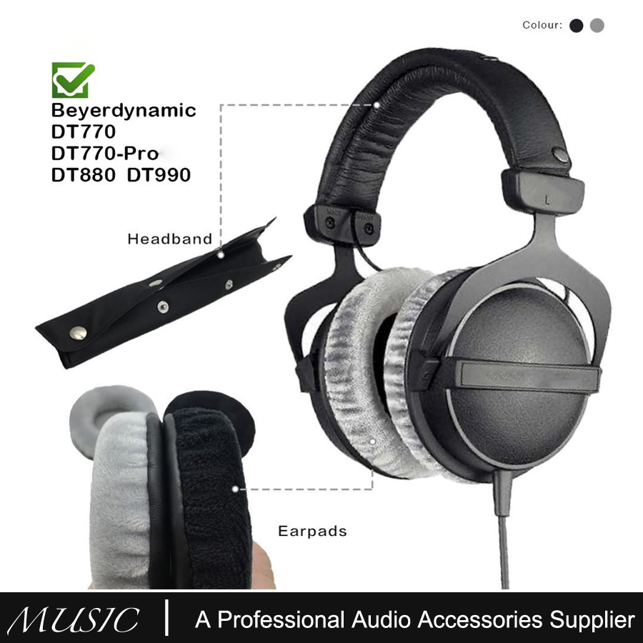 For Beyerdynamic DT770 DT770 PRO DT880 DT990 Headset Cushion Cover ...