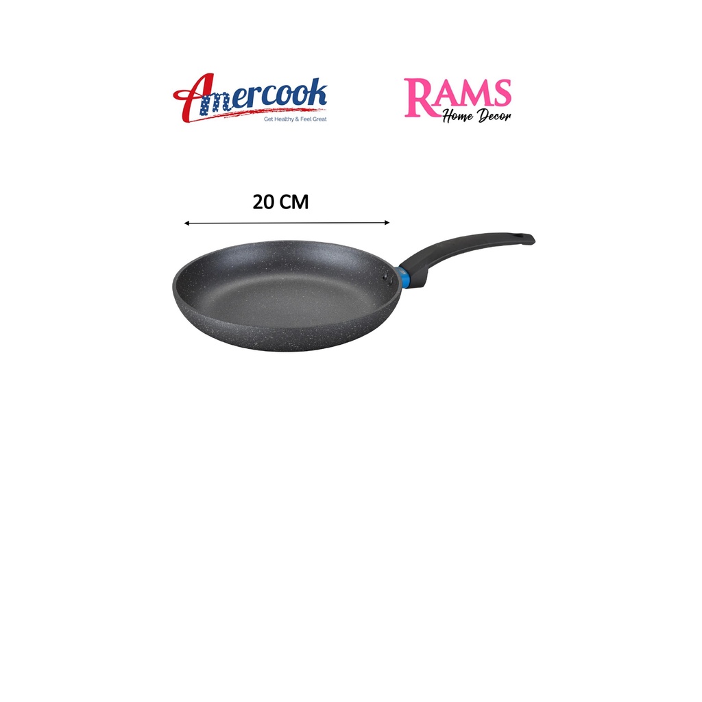 Amercook 20cm / 24cm / 28cm Induction Non Stick Open Fry Pan / Kuali ...