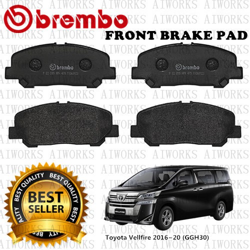 BREMBO Toyota Vellfire 2.5/3.5 AGH30 GGH30 2016-2023 Front Rear Disc ...