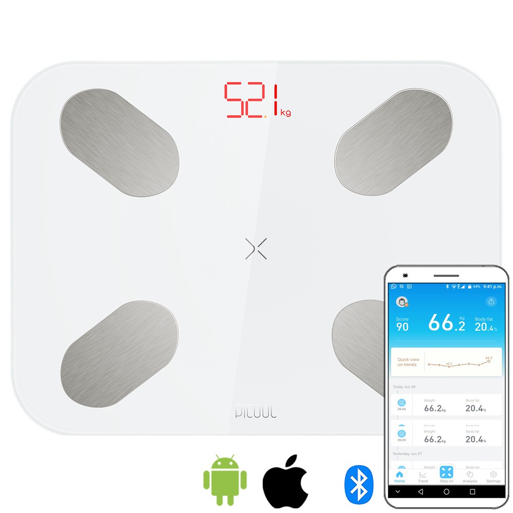 PICOOC S1 PRO Smart Electronic Body Weight scale BLUETOOTH w APPS White ...