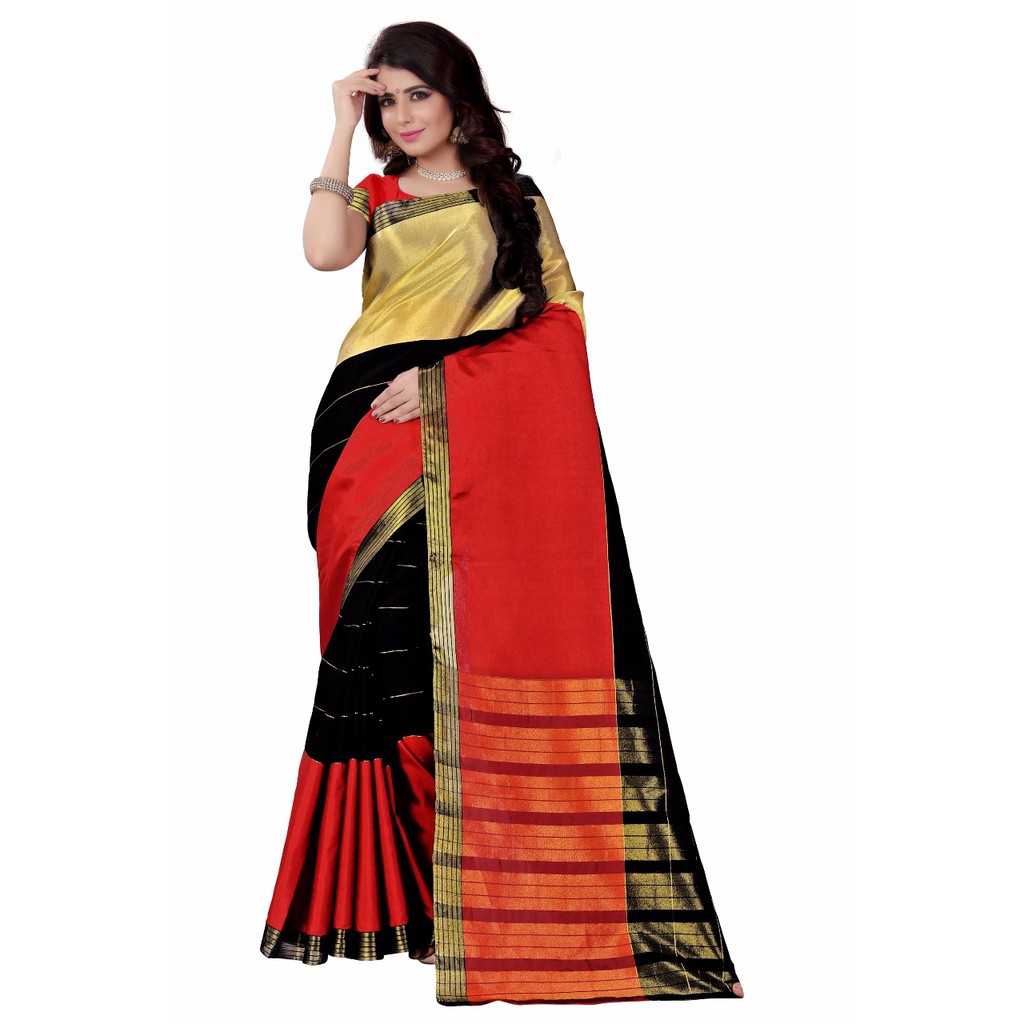 Aura Silk Cotton Saree / READY STOCK / Silk Material / Sari / Indian ...