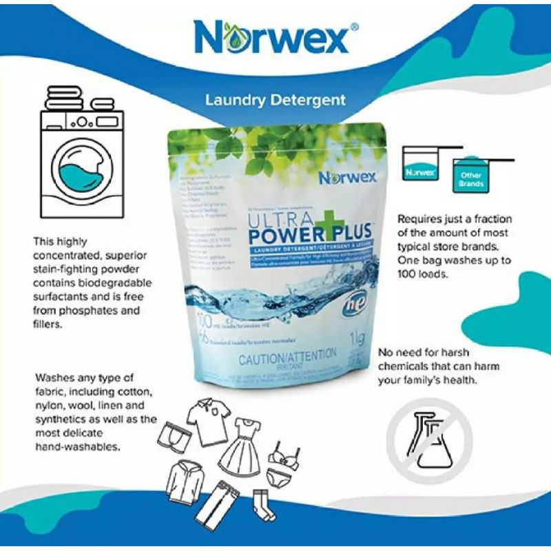 Norwex UPP Detergent 250g / 500g / 1kg | Shopee Malaysia