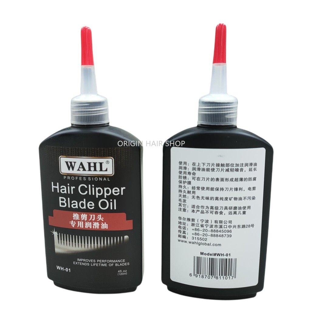 Wahl Hair Clipper Blade Oil 120ml Lubricant Oil for Hair Clipper Blade ...
