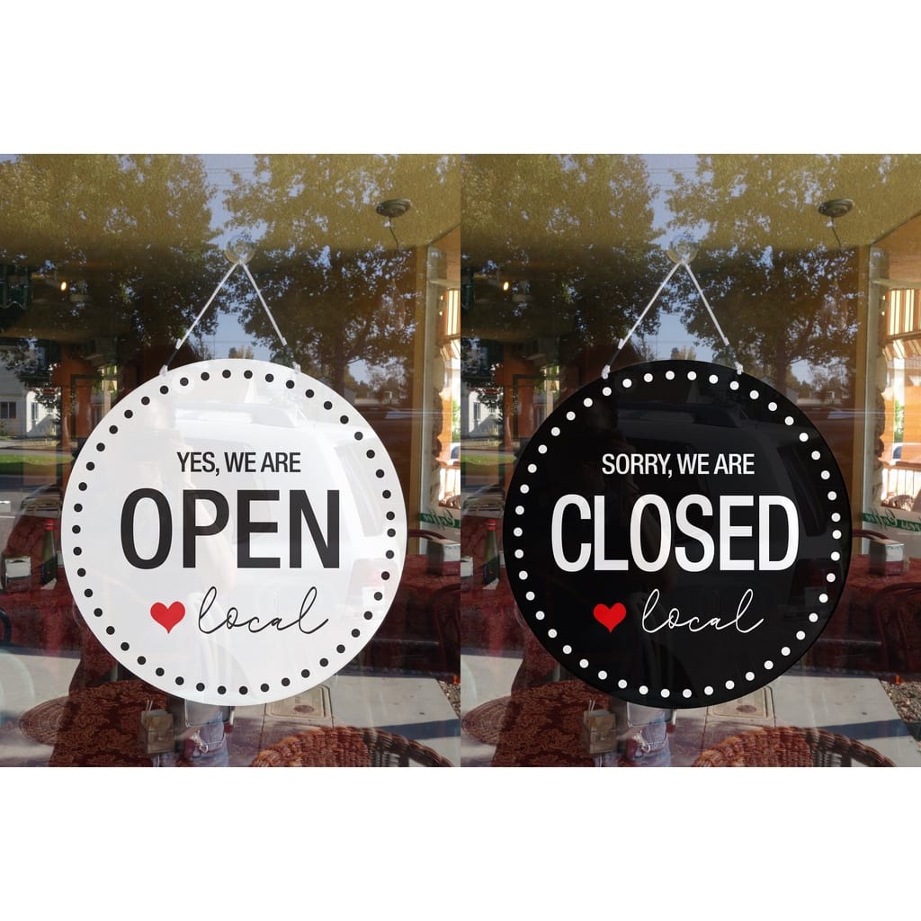 open and close sign custom 开和关挂氏门牌 Acrylic 亚克力 | Shopee Malaysia