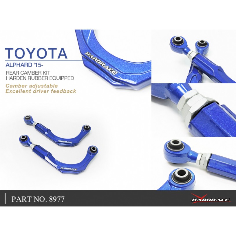 Toyota Alphard Vellfire AGH30 GGH30 2015+ - Hardrace Rear Camber Kit Q0616 / Q1265 | Shopee Malaysia
