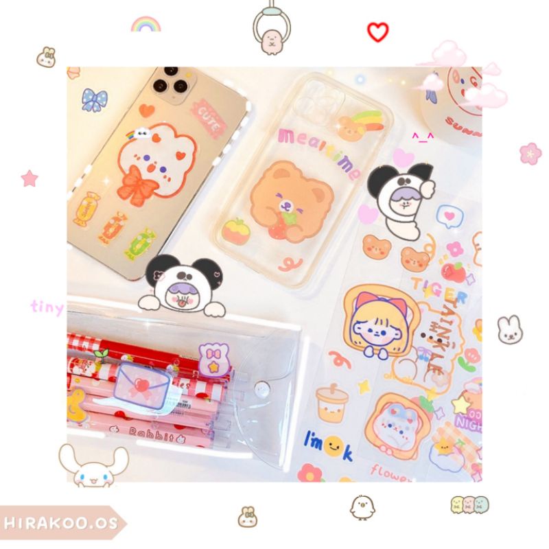 [hirakoo.os] Cute Cartoon sheet Sticker | Journal deco Stickers | Cute ...